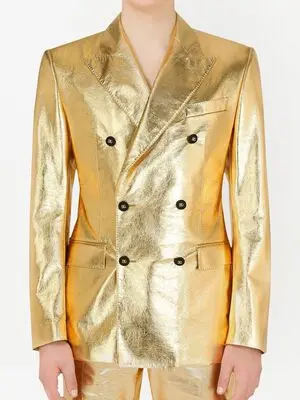 Dolce & Gabbana Metallic Double-breasted Blazer