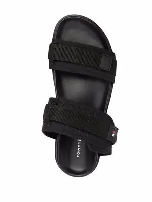 Tommy Hilfiger Logo-plaque Touch-strap Sandals
