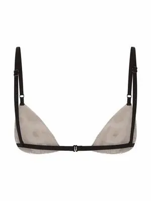 Dolce & Gabbana Crystal Mesh Triangle Bra