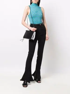 Medea Vitello Leather Tote - Black