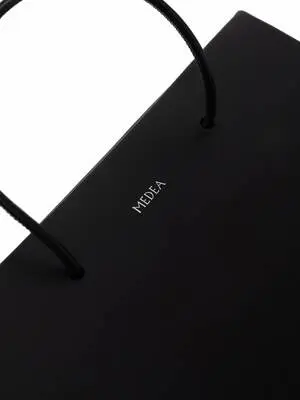 Medea Vitello Leather Tote - Black