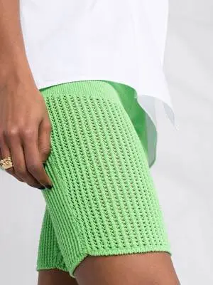 Nanushka Crochet Cycling Shorts