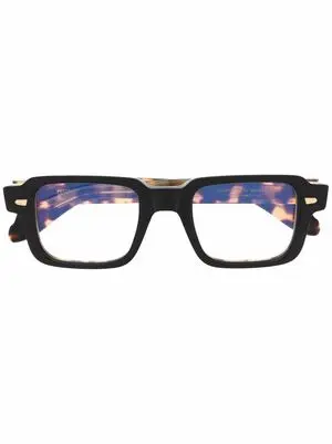 CUTLER & GROSS Tortoiseshell Square-frame Eyeglasses - Black