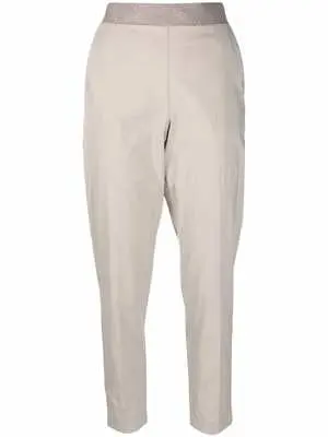 LE TRICOT PERUGIA Contrast-waist Tapered Trousers