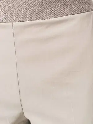 LE TRICOT PERUGIA Contrast-waist Tapered Trousers