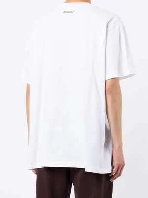 Off-White Monalisa-print Cotton T-shirt - White