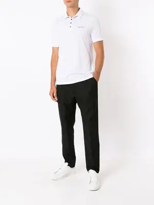 Armani Exchange Logo-print Polo Shirt - White