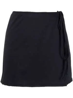 REINA OLGA Side-tie Mini Skirt