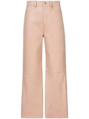 Proenza Schouler White Label Cropped Leather Trousers