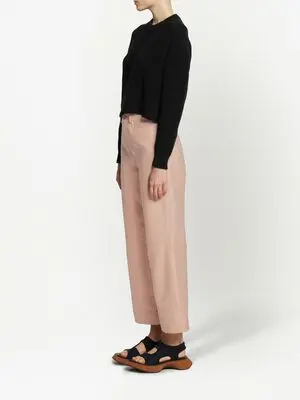 Proenza Schouler White Label Cropped Leather Trousers
