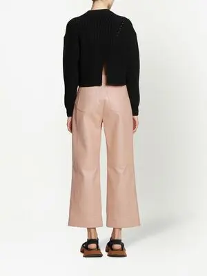 Proenza Schouler White Label Cropped Leather Trousers