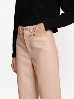 Proenza Schouler White Label Cropped Leather Trousers
