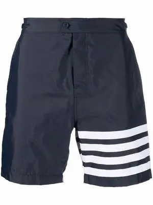 Thom Browne Swim Tech 4-bar Board Shorts - Blue