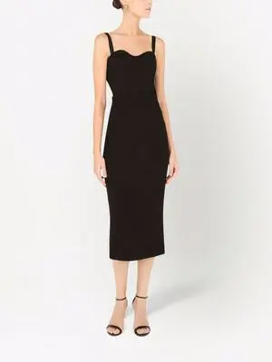 Dolce & Gabbana Wool Pencil Skirt - Black
