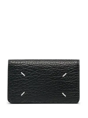 MAISON MARGIELA Four-stitch Leather Card Holder - Black