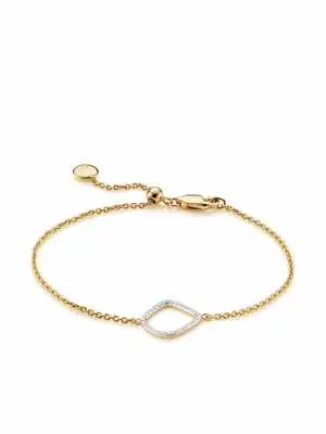 Monica Vinader Riva Diamond Kite Chain Bracelet - Gold