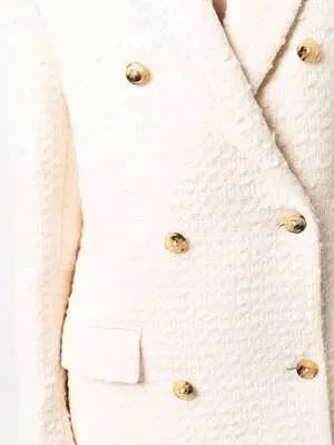 Amiri Knitted Double-breasted Blazer - Neutrals