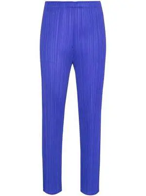 Issey Miyake Monthly Colors January Plissé Trousers Blue