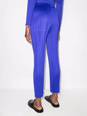 Issey Miyake Monthly Colors January Plissé Trousers - Blue