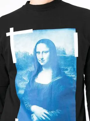 Off-White Monalisa Print Long-sleeve T-shirt - Black