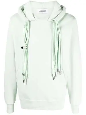 AMBUSH Multicord Logo-print Hoodie - Green