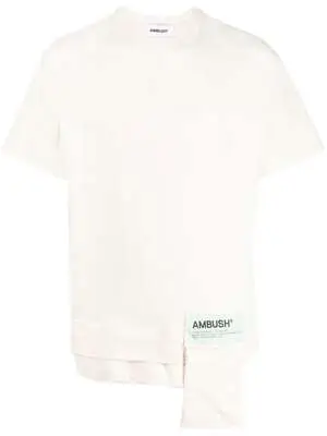 AMBUSH Layered-hem Cotton T-shirt - White