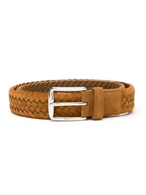 TOD'S Interwoven Leather Belt - Brown