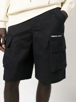 AMBUSH Wksp Belted Cargo Shorts - Black