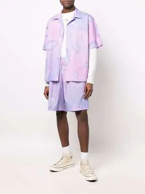 BONSAI Circle-print Gradient Shorts