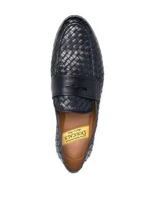 DOUCAL'S Woven Leather Loafers