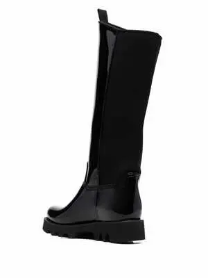 Moncler Debossed-logo Below-knee Boots