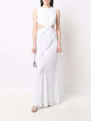 Alberta Ferretti Cut-out Long Dress