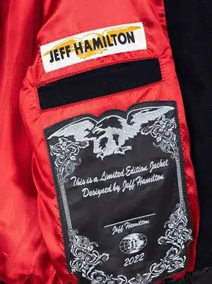 JEFF HAMILTON Nba Collage Wool Jacket - Black