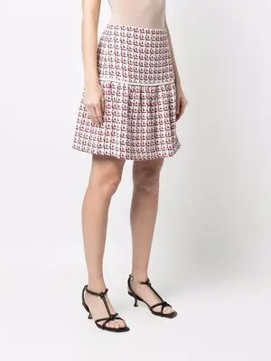 FERRAGAMO Textured A-line Mini Skirt