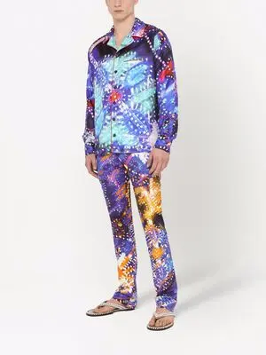 Dolce & Gabbana Psychedelic Print Pyjama Shirt