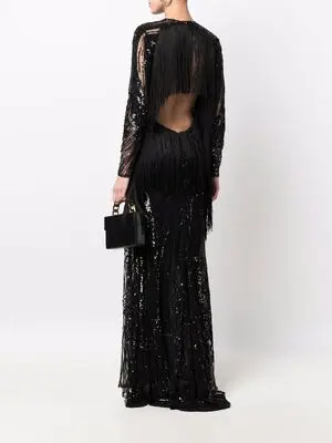 Elie Saab Long Bead-embellished Gown