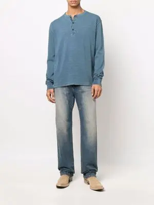 Ralph Lauren Button-plaquet Cotton T-shirt