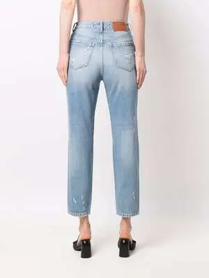 Philipp Plein Cropped Boyfriend Jeans