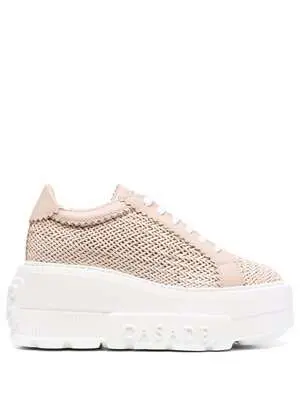 Casadei Interwoven-detail Chunky Sneakers - Pink