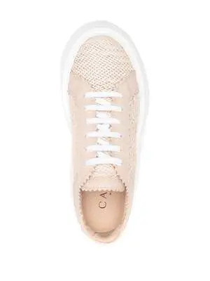 Casadei Interwoven-detail Chunky Sneakers - Pink