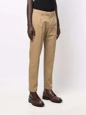 BRIGLIA 1949 Inverted Pleat Straight-leg Trousers - Neutrals