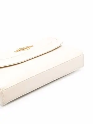 Moschino Crocodile-effect Faux-leather Shoulder Bag