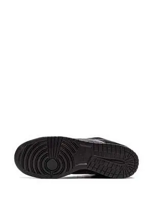 Nike X Dover Street Market Dunk Low Triple Velvet Sneakers - Black