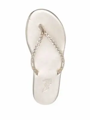ANCIENT GREEK SANDALS Plage Braided-strap Flip-flops - Yellow