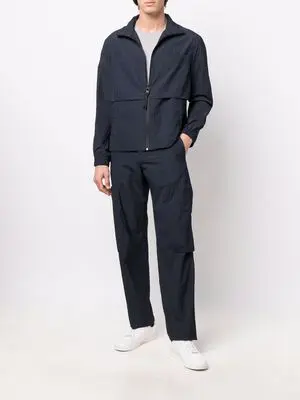 FERRAGAMO Multi-pocket Seersucker Trousers