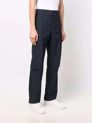 FERRAGAMO Multi-pocket Seersucker Trousers