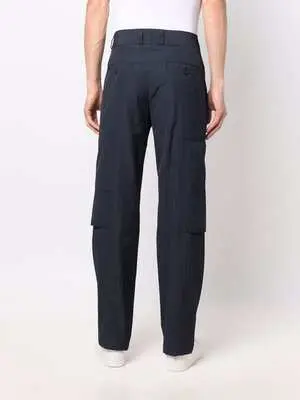 FERRAGAMO Multi-pocket Seersucker Trousers