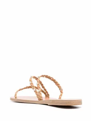 ANCIENT GREEK SANDALS Ekaterini Pearl Leather Sandals