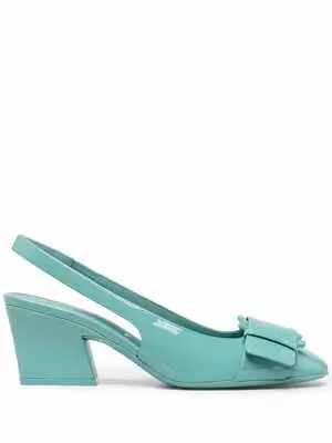 FERRAGAMO Buckle-detail Slingback Pumps
