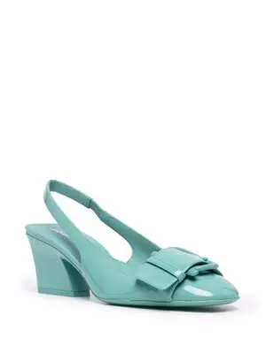 FERRAGAMO Buckle-detail Slingback Pumps